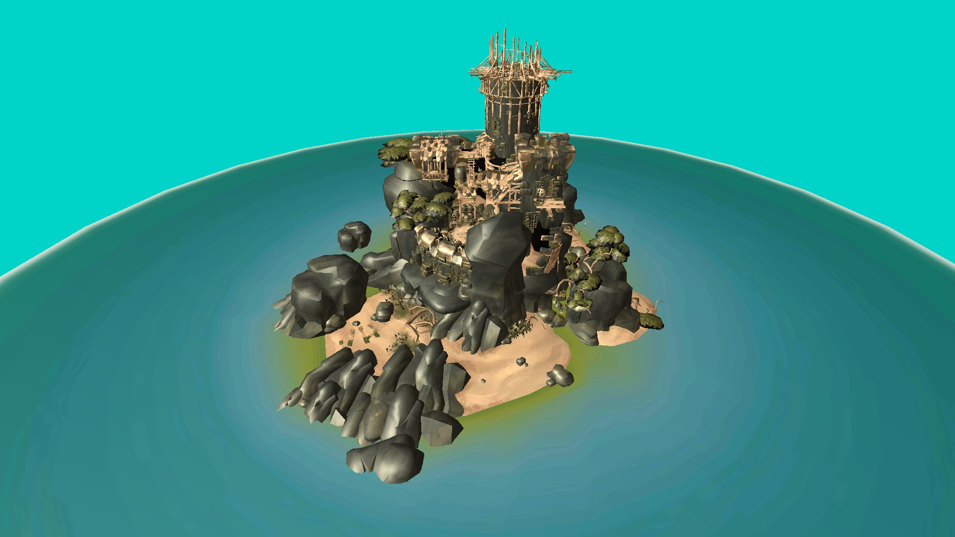 3D Island - TurboSquid 1672543