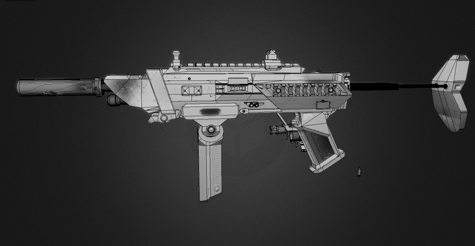SMG Y-41 HOG 3D - TurboSquid 1864689