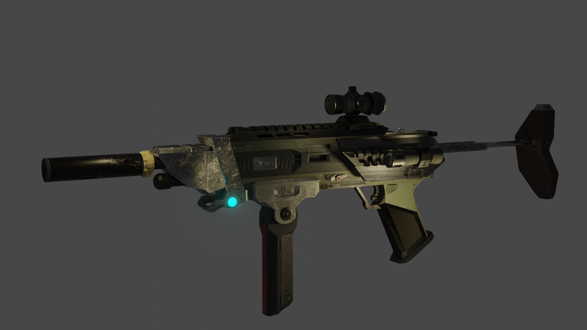 SMG Y-41 HOG 3D - TurboSquid 1864689