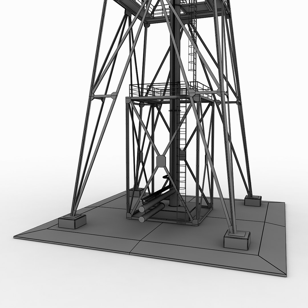 3d Model Flare Stack Gas 02