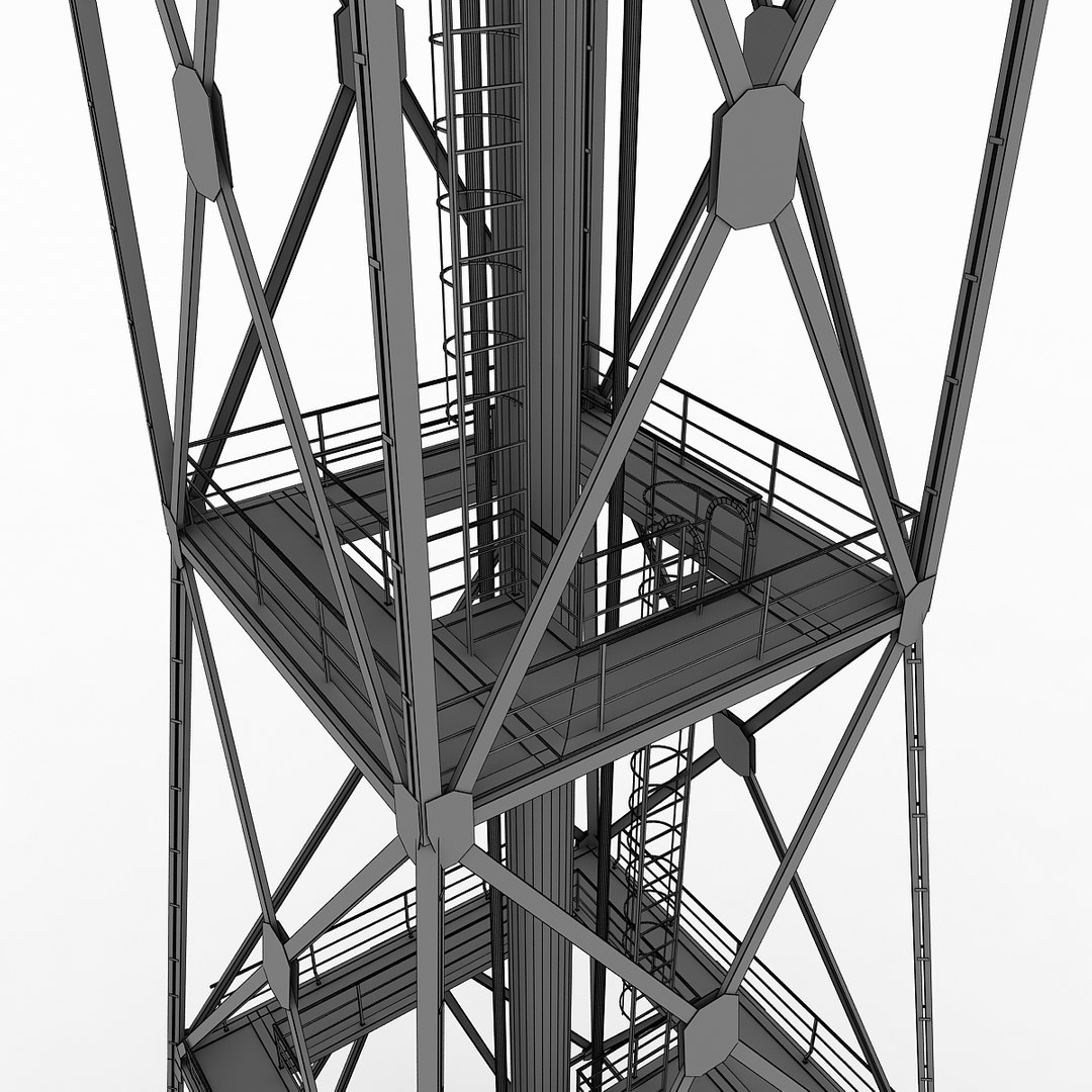3d Model Flare Stack Gas 02