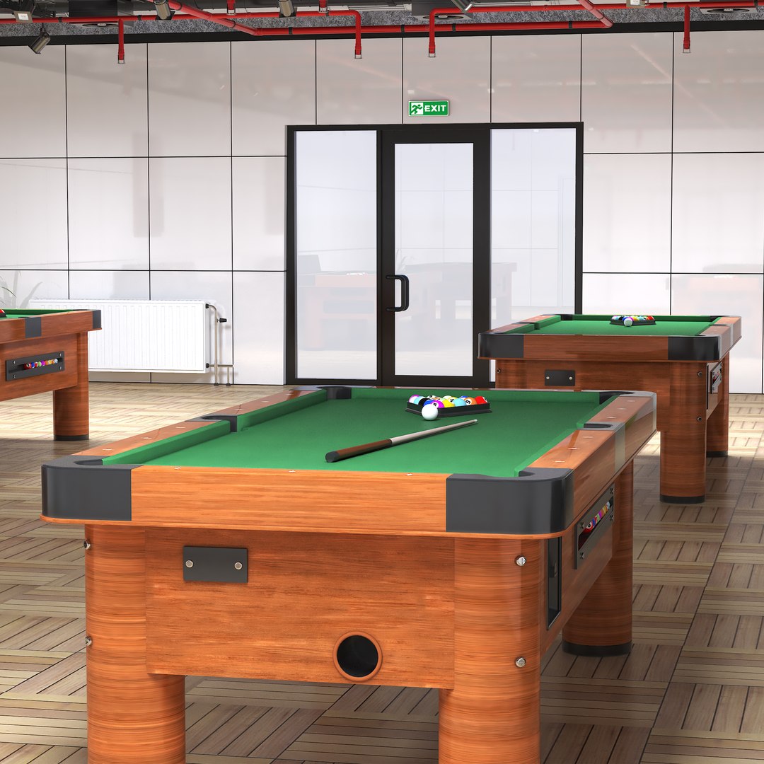 3D Model Billiard Room - TurboSquid 2362861