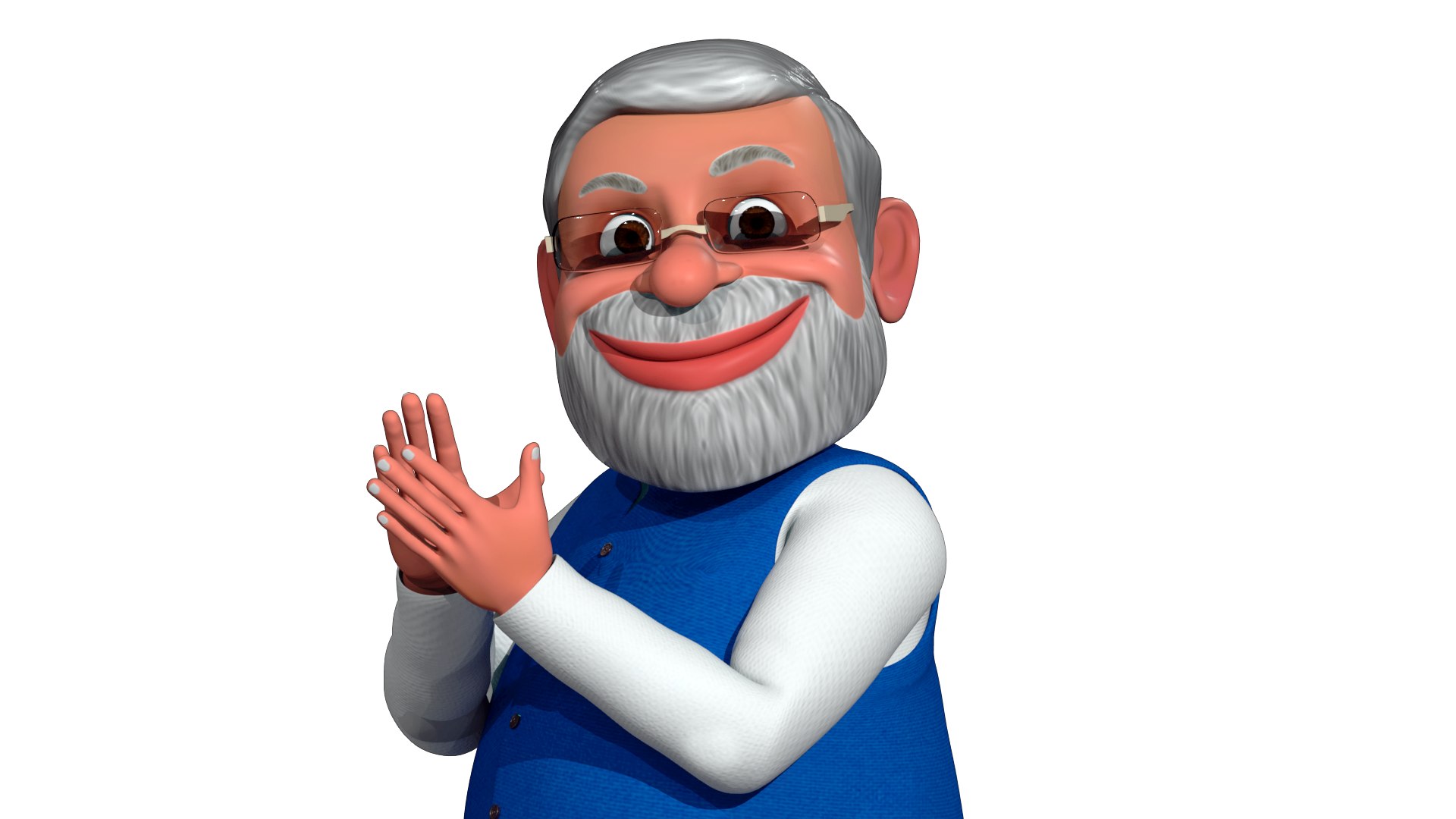 Rigged Cartoon Modi 3D Model - TurboSquid 1558596