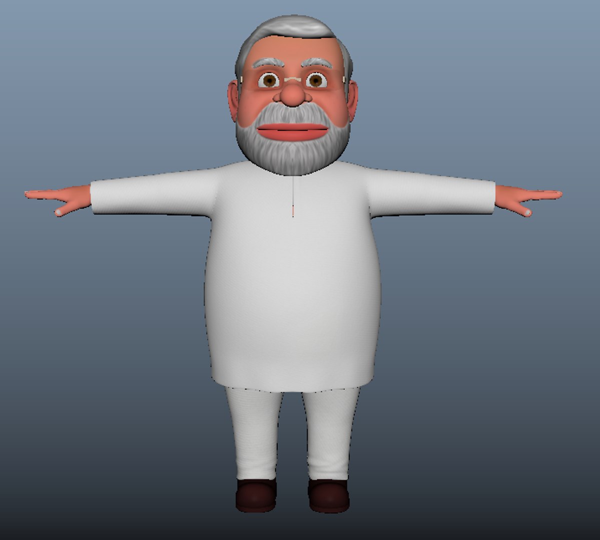 Rigged Cartoon Modi 3D Model - TurboSquid 1558596