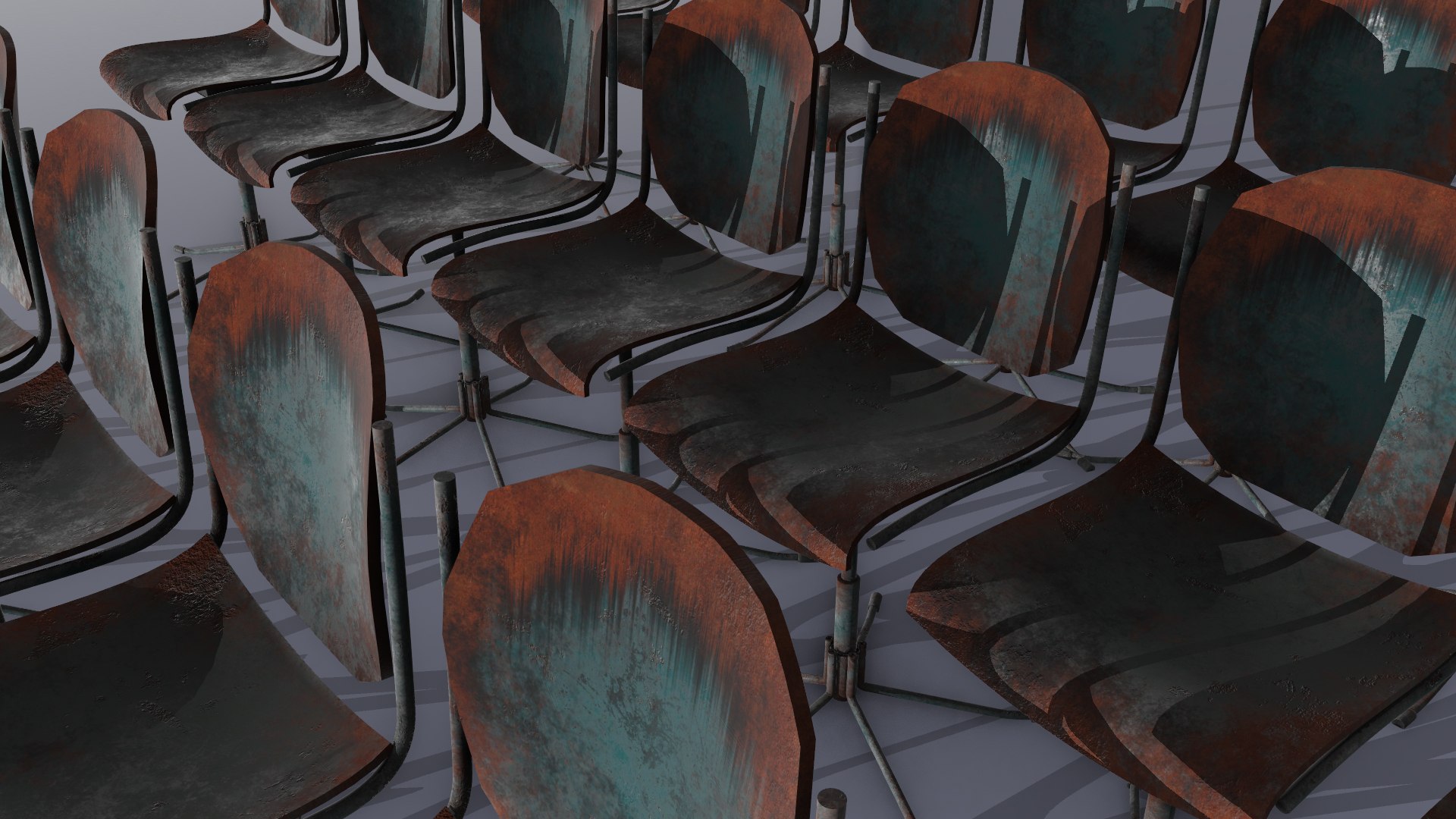 Rusted Chair Obj Free