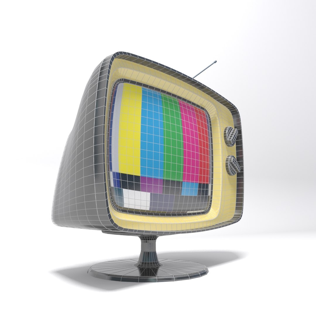 3d Retro Stylized Tv