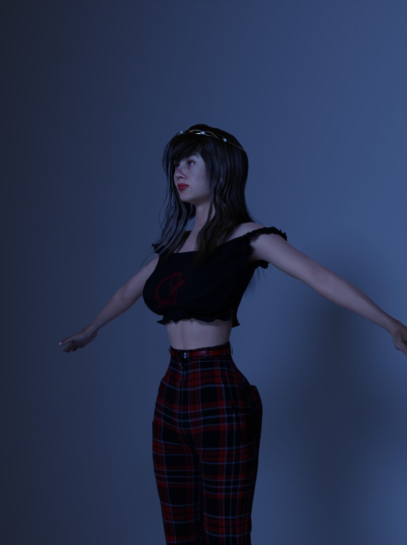 Beautiful Asian Girl 3d Model Turbosquid 2060543