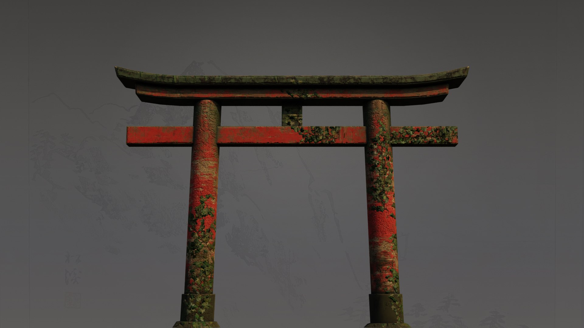 3D Torii Japanese Gate Shrine - TurboSquid 1606288