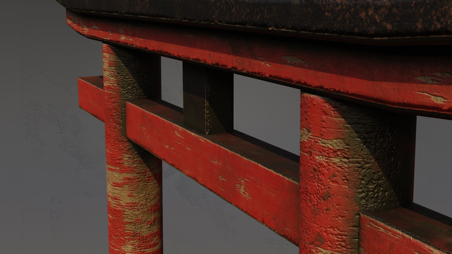 3D Torii Japanese Gate Shrine - TurboSquid 1606288