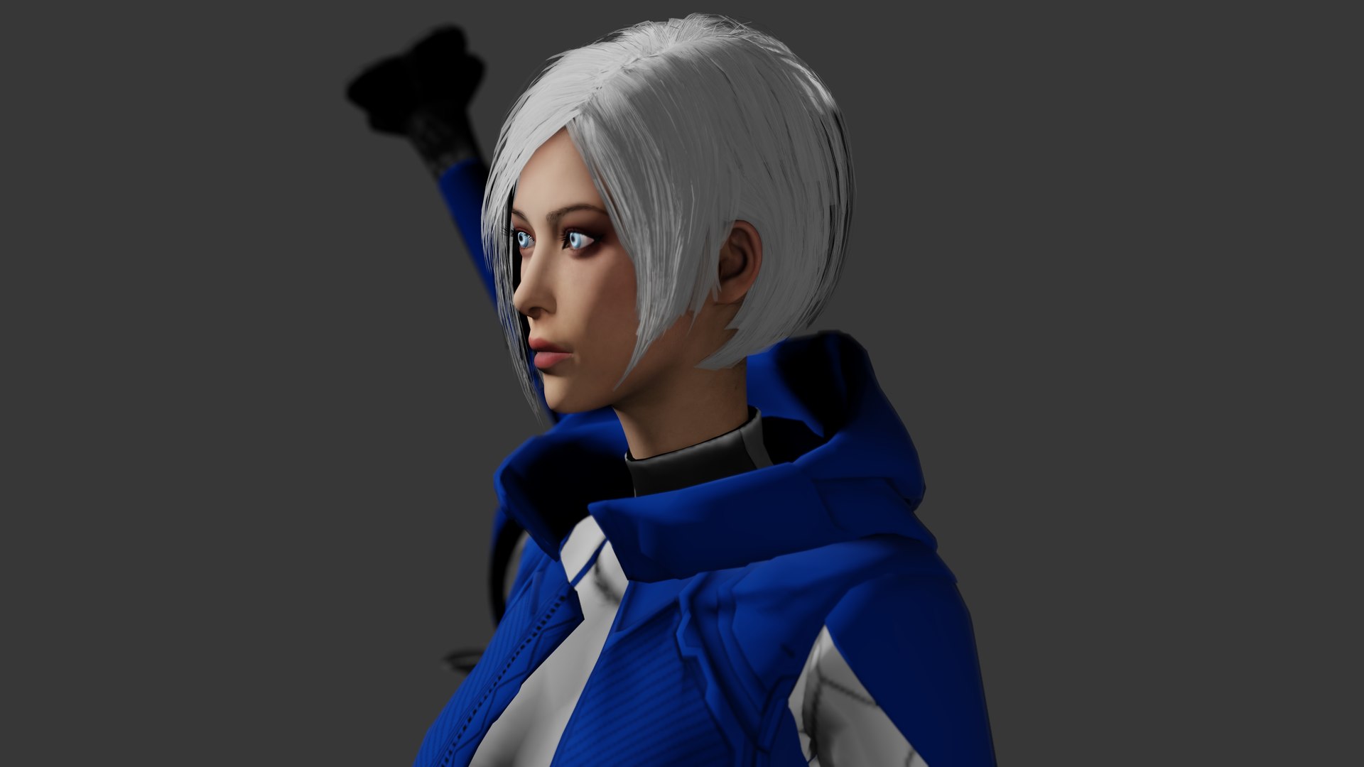 3D Warrior Girl - Game Ready Low-poly Model - TurboSquid 1788615