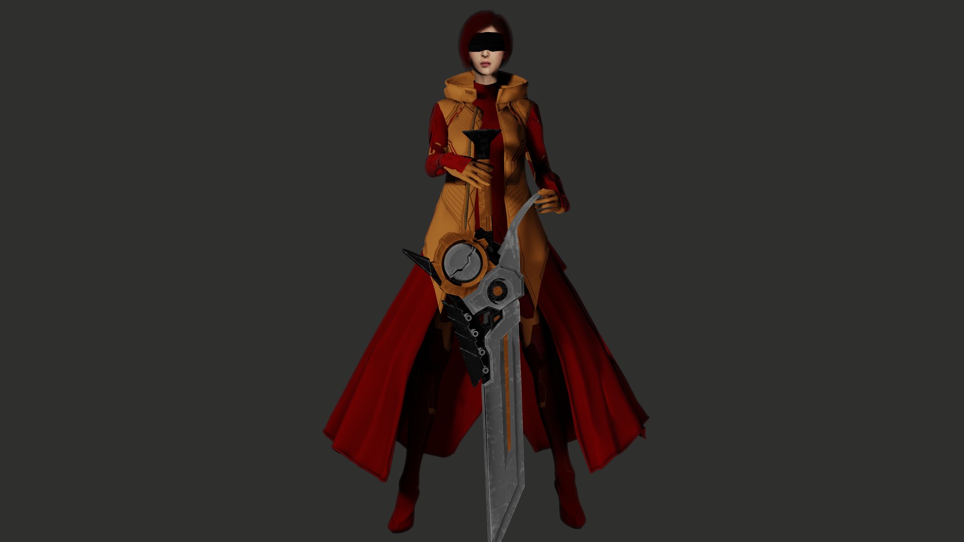 3D Warrior Girl - Game Ready Low-poly Model - TurboSquid 1788615