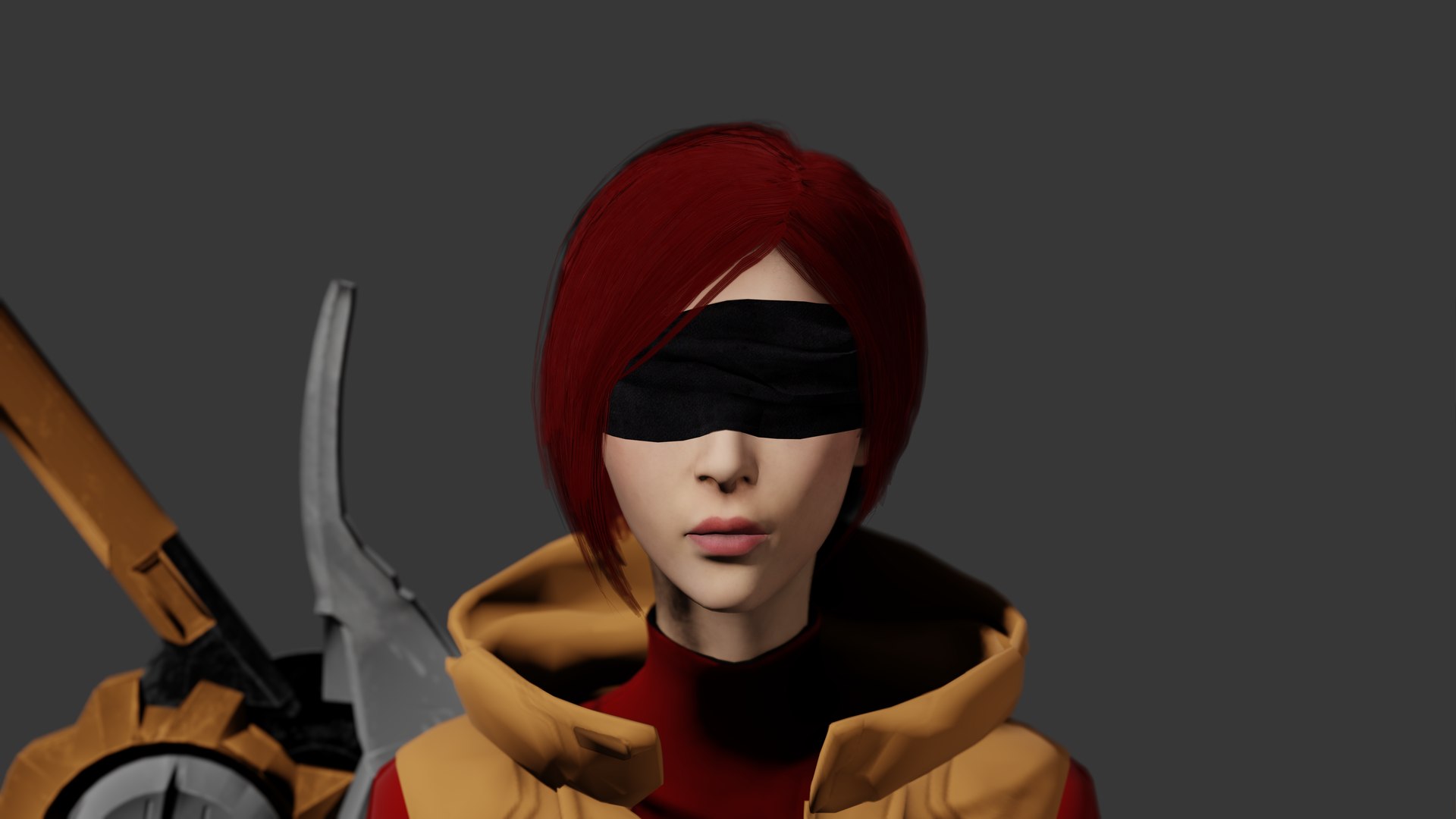 3D Warrior Girl - Game Ready Low-poly Model - TurboSquid 1788615
