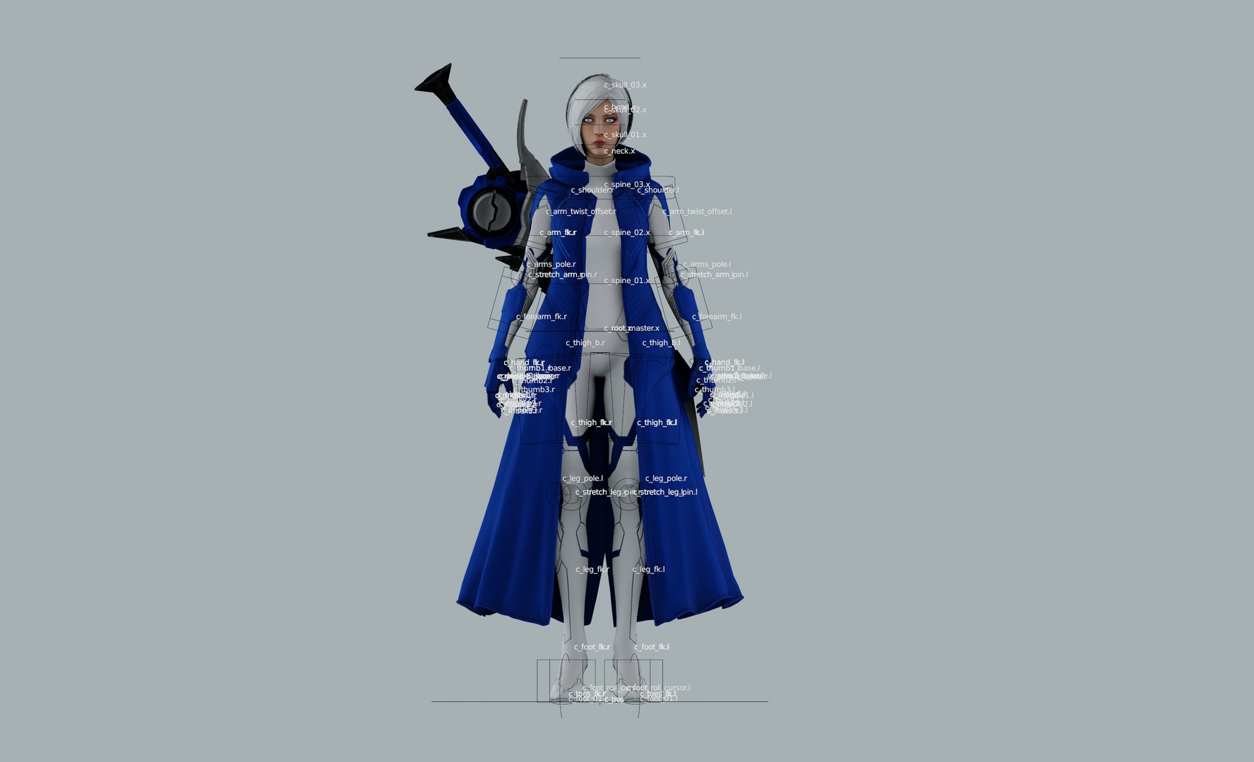 3D Warrior Girl - Game Ready Low-poly Model - TurboSquid 1788615