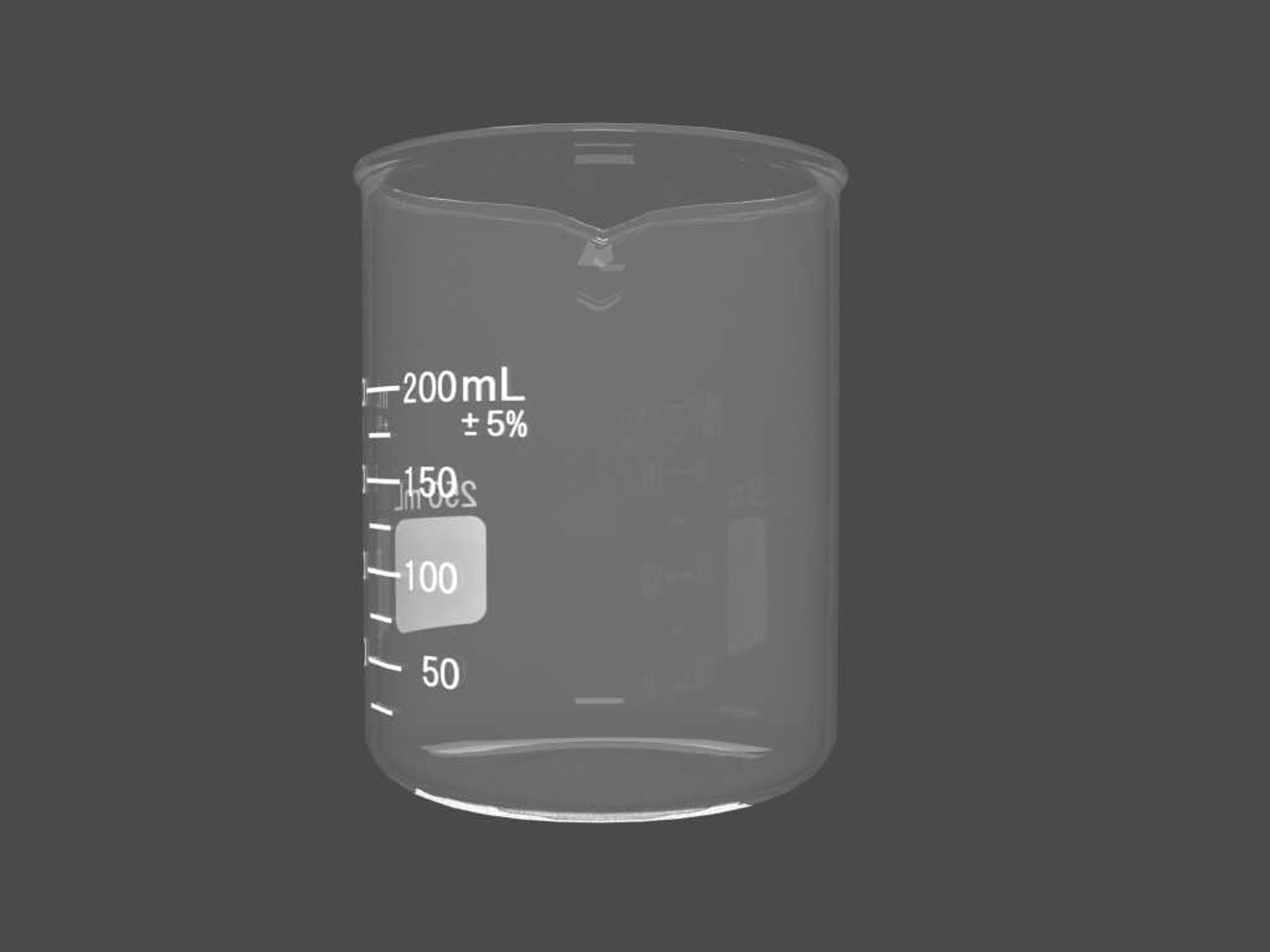 3d Model Beaker 250ml