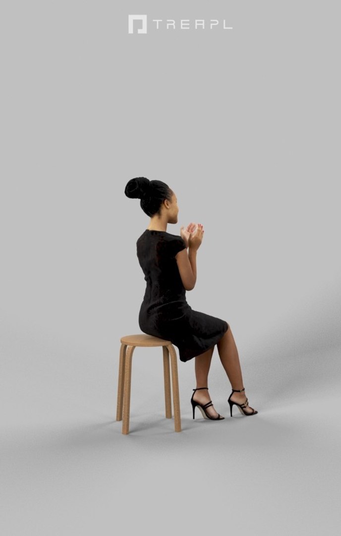 3D Smart Casual Sitting Model - TurboSquid 1421161
