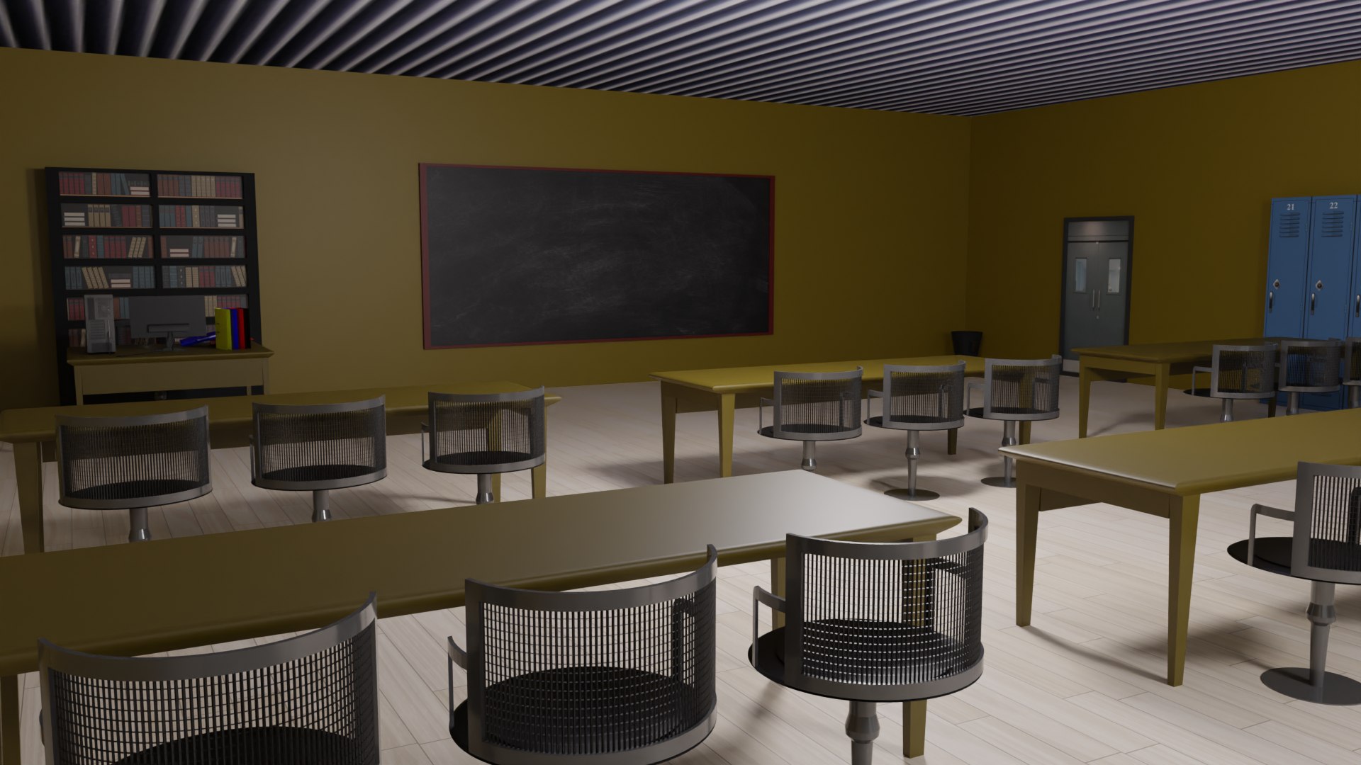 3D Classroom Interior Model - TurboSquid 2056029