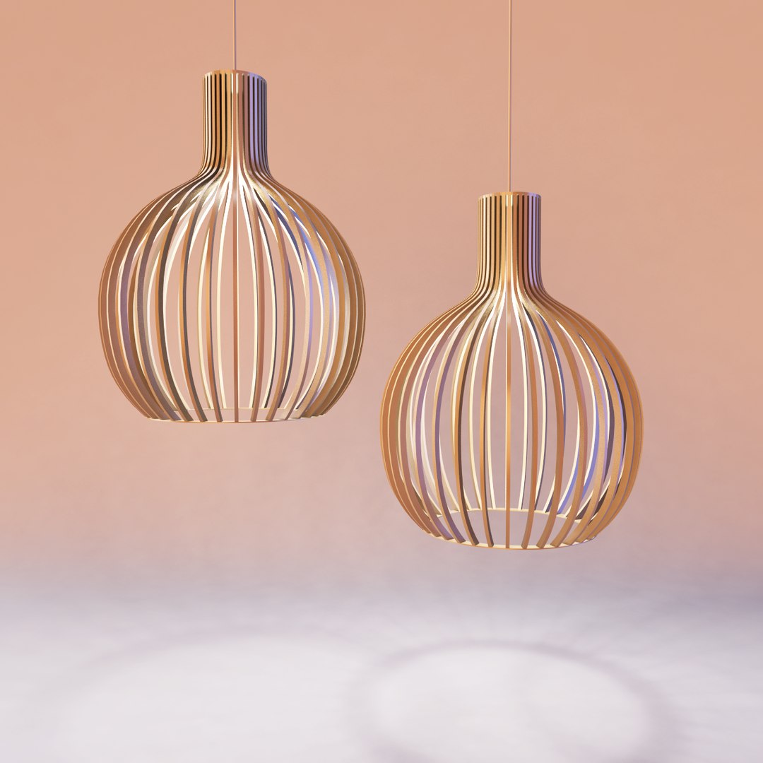 3d model pendant light
