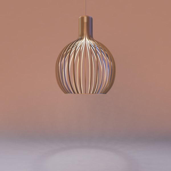 3d model pendant light