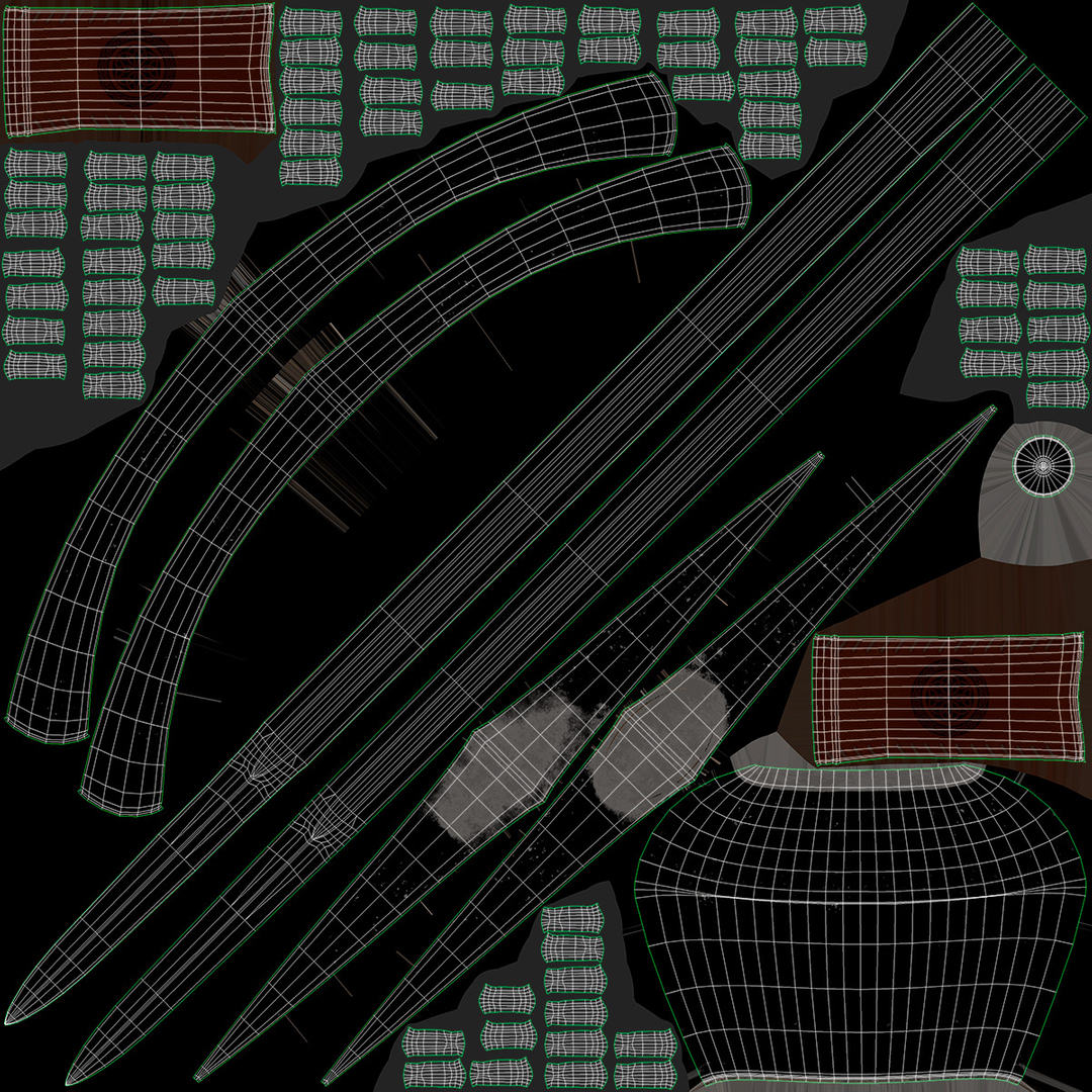 modelo 3d Texturas Espada 8K PBR - TurboSquid 2064124