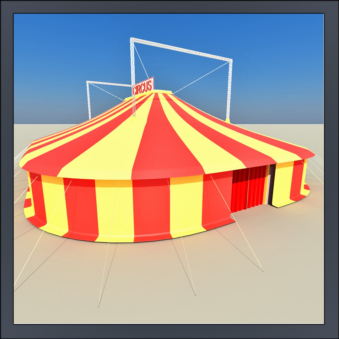 3d Model Circus Interior Exterior