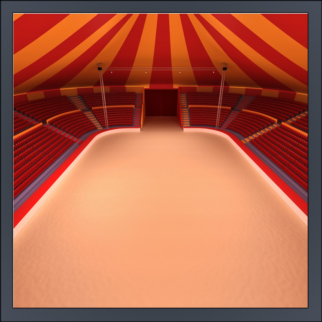 3d Model Circus Interior Exterior