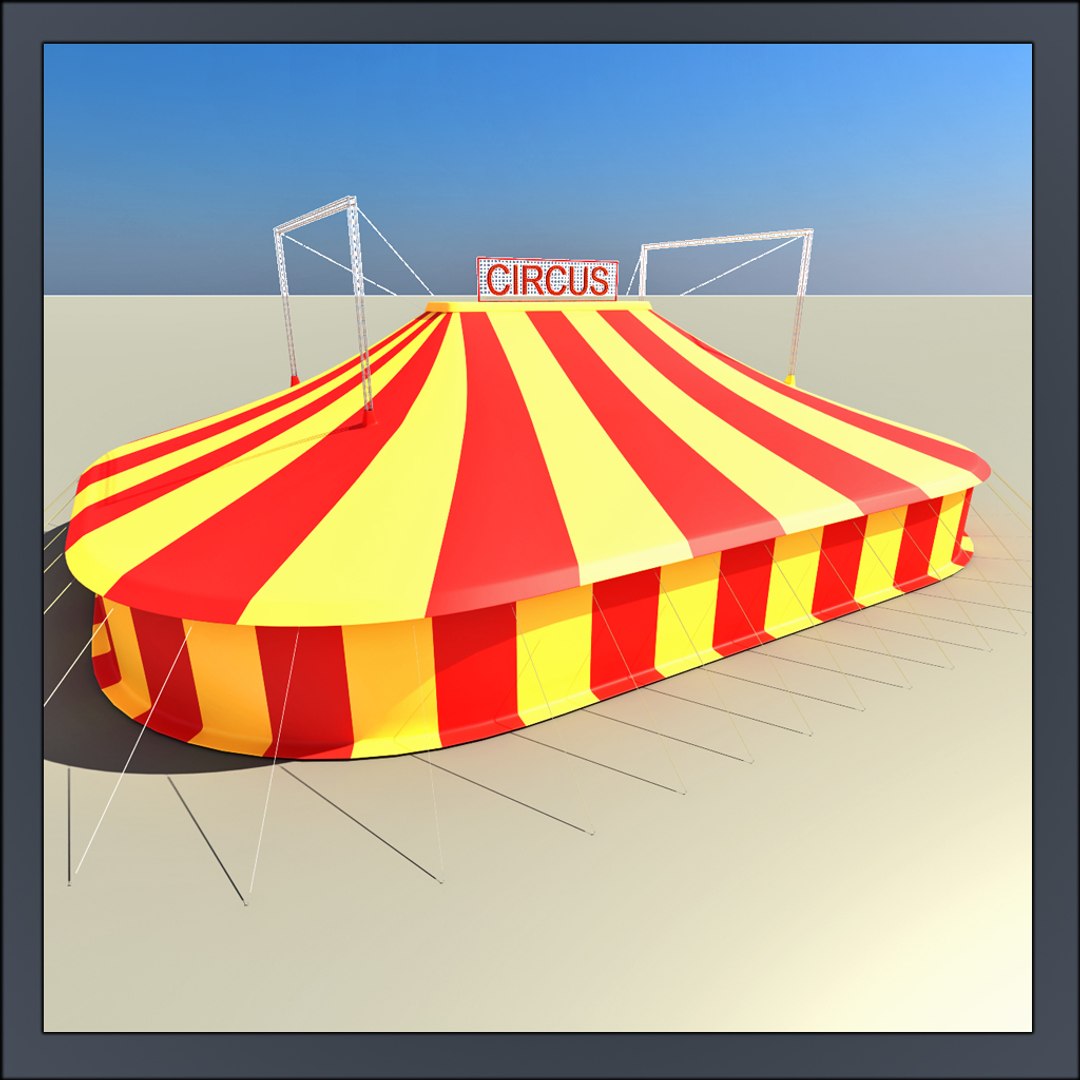 3d Model Circus Interior Exterior