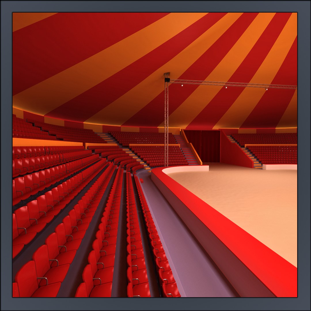 3d Model Circus Interior Exterior