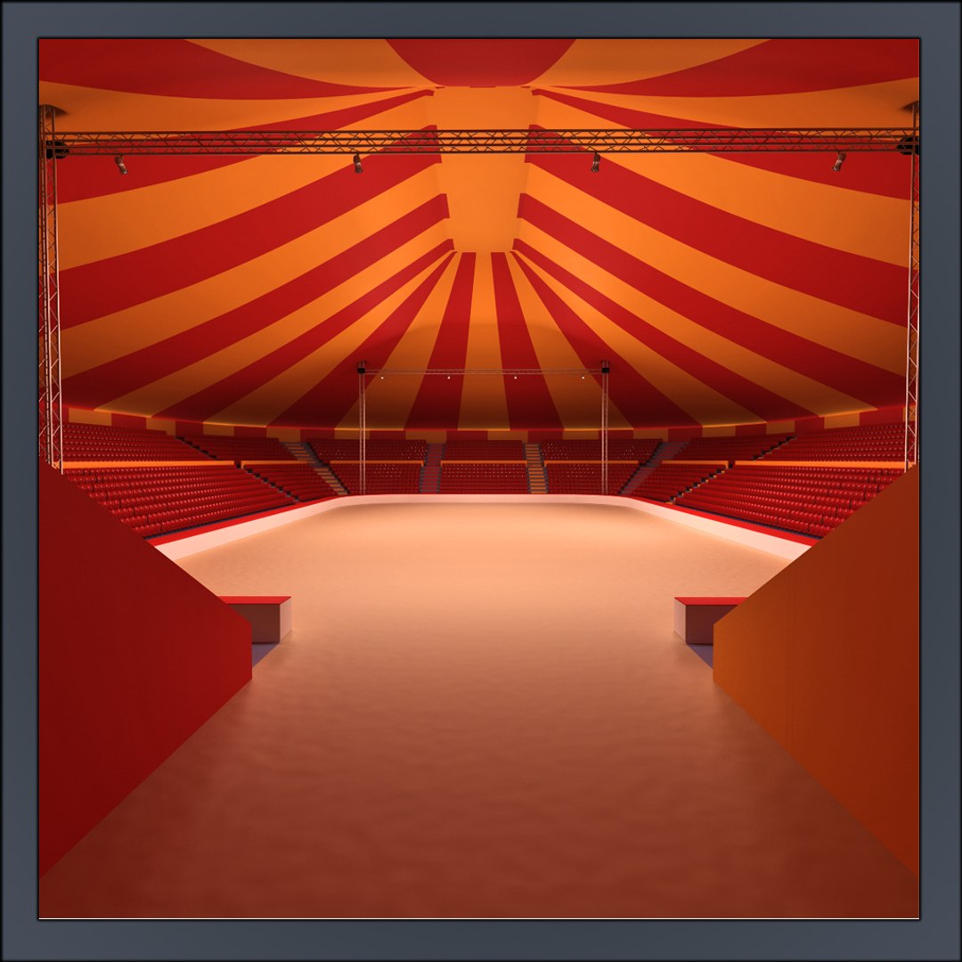 3d Model Circus Interior Exterior