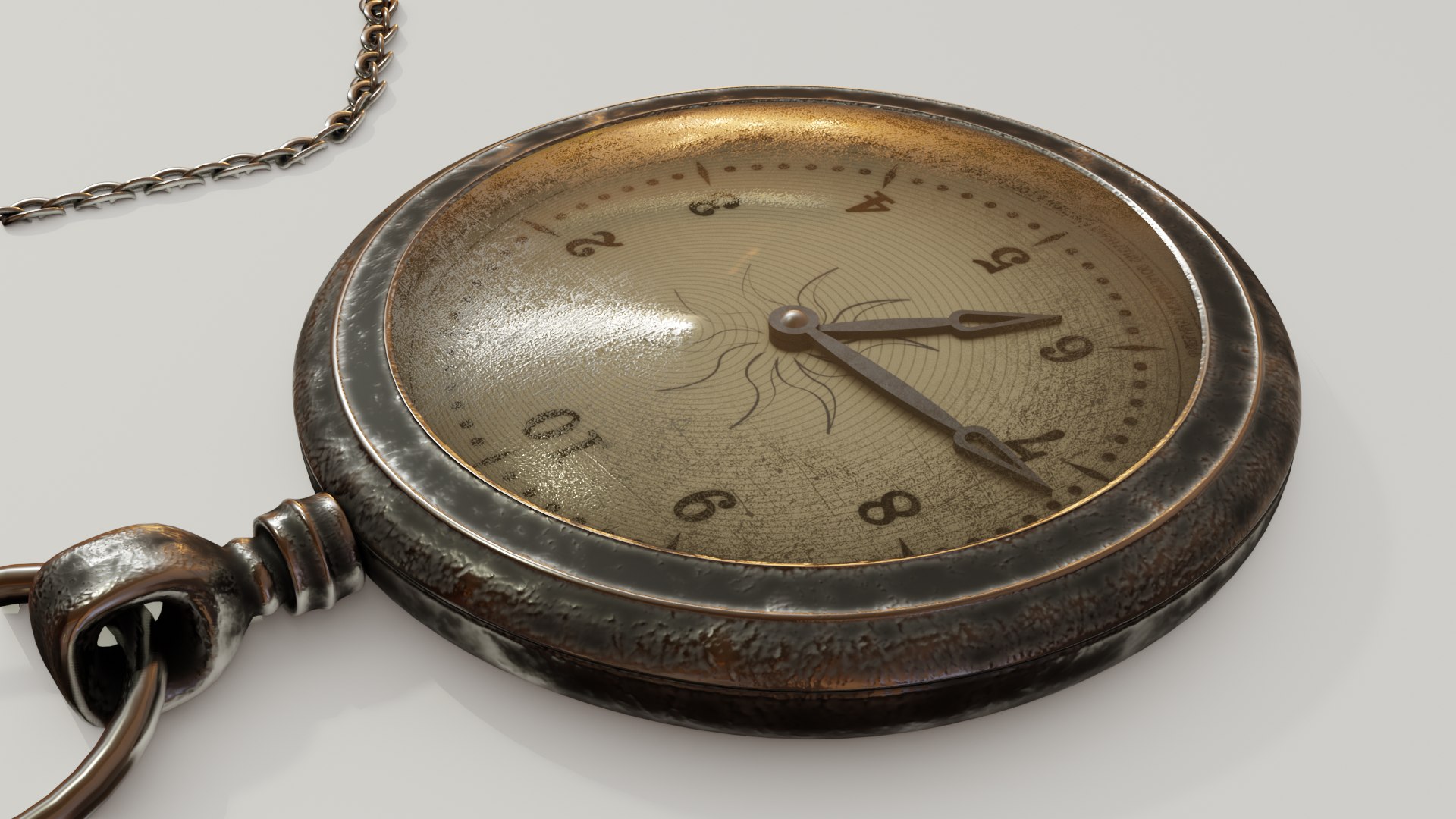 Vintage Pocket Watch 3D - TurboSquid 1957108