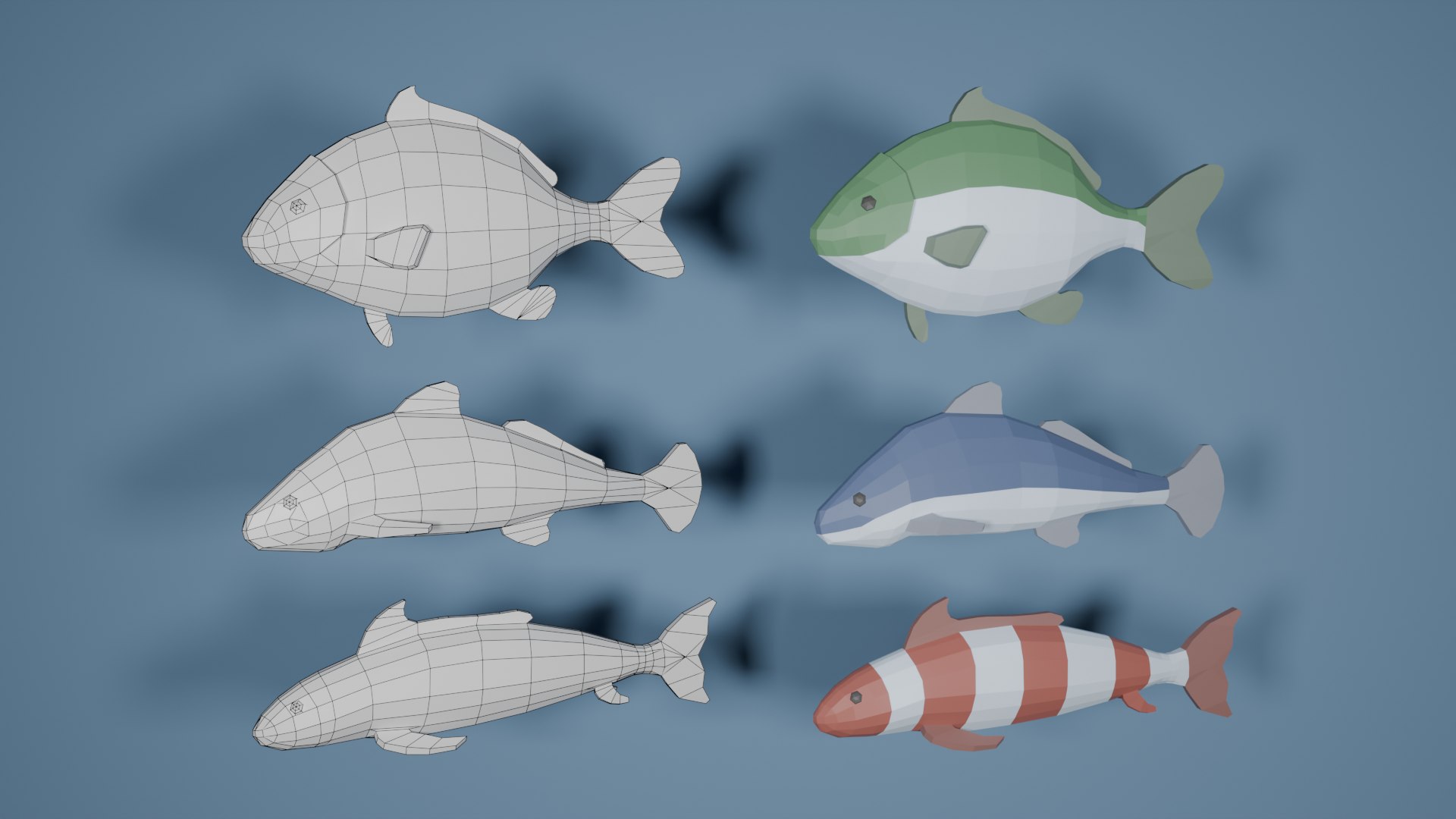 Free 3D Low Poly Fish Model - TurboSquid 2458810