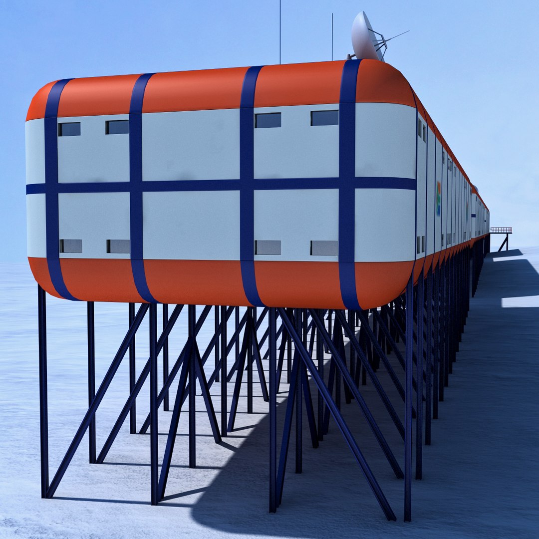 3d Model Of South African Antarctic Base