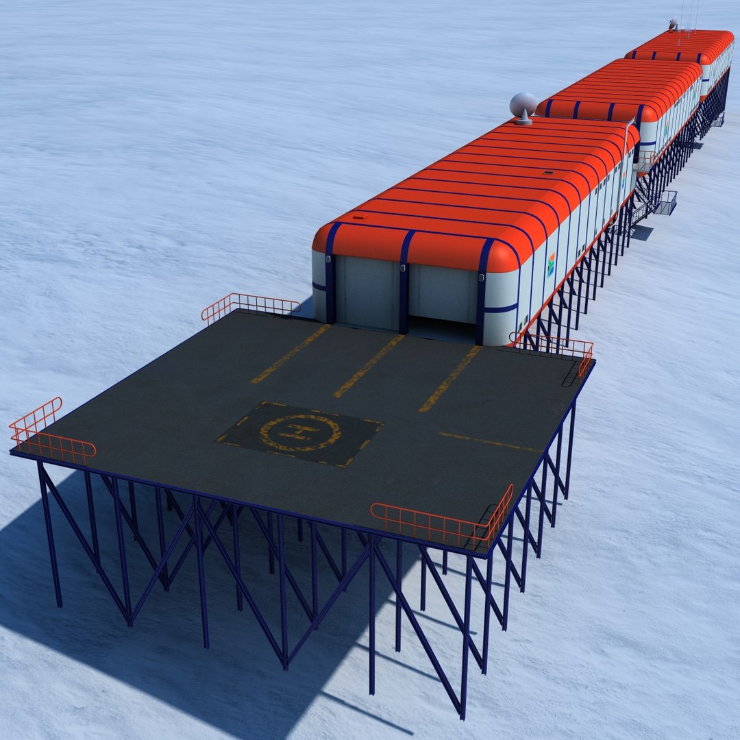 3d model of south african antarctic base