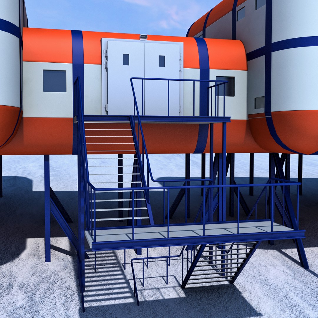 3d Model Of South African Antarctic Base