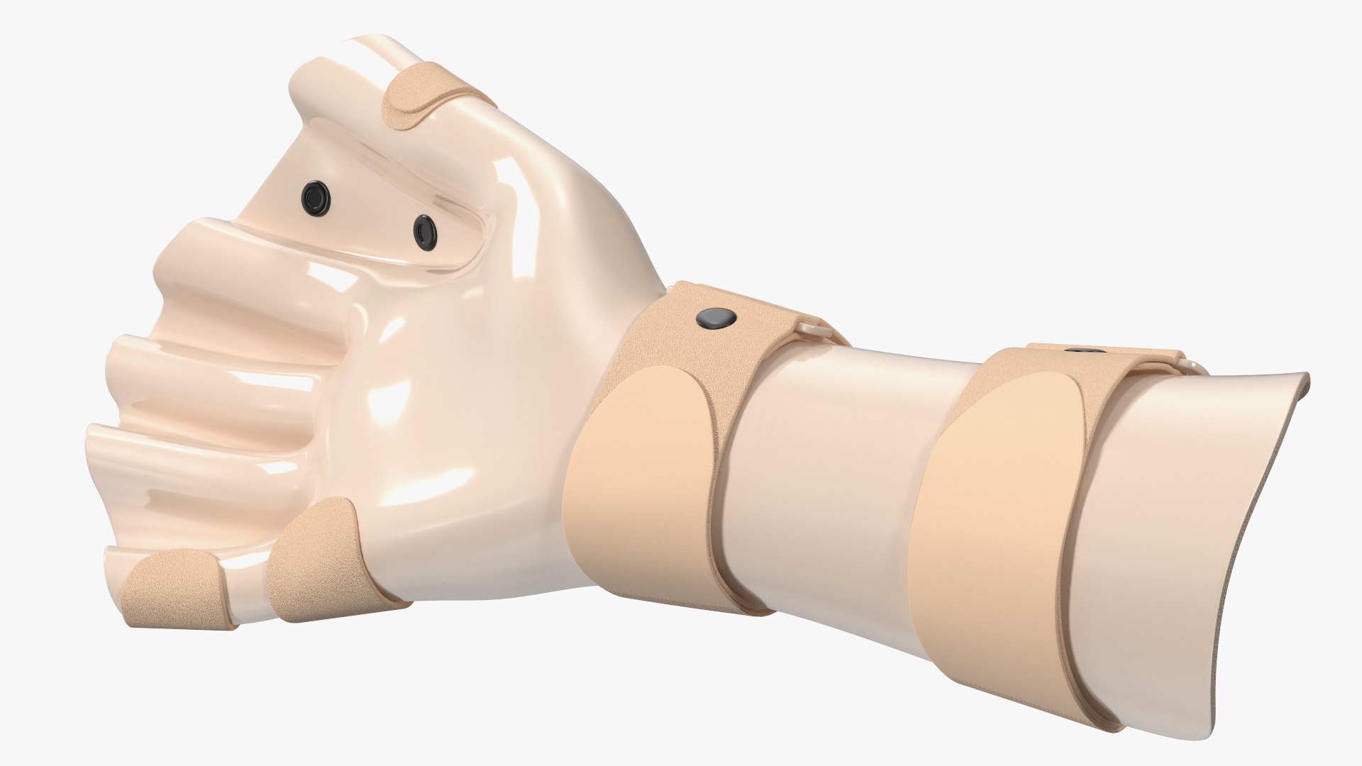 Hand Splint with Fingers Beige 3D model - TurboSquid 2120437