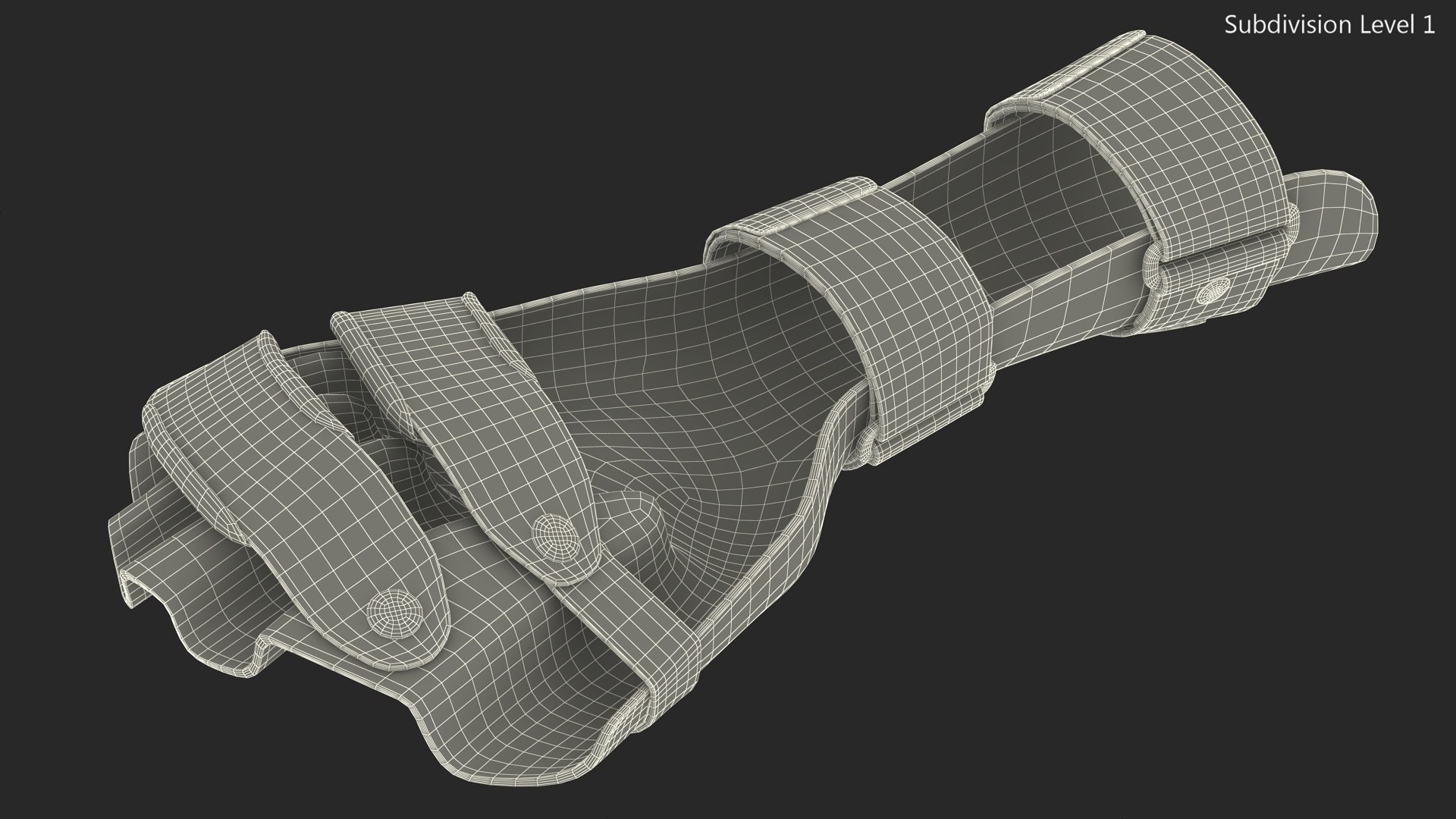 Hand Splint with Fingers Beige 3D model - TurboSquid 2120437