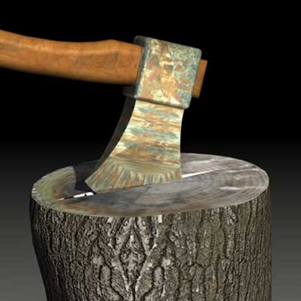 axe wood 3d model