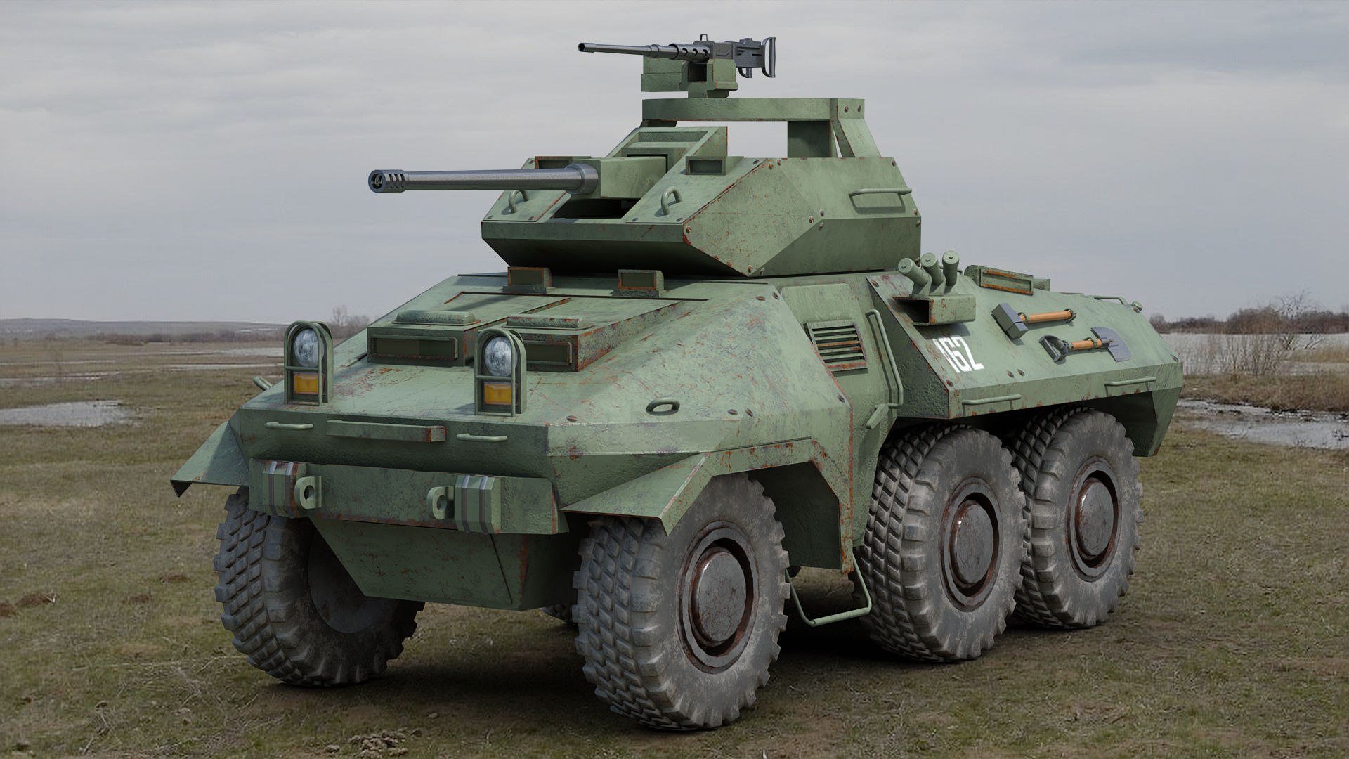 3D Infantry Fighting Vehicle Concept Model - TurboSquid 2284078