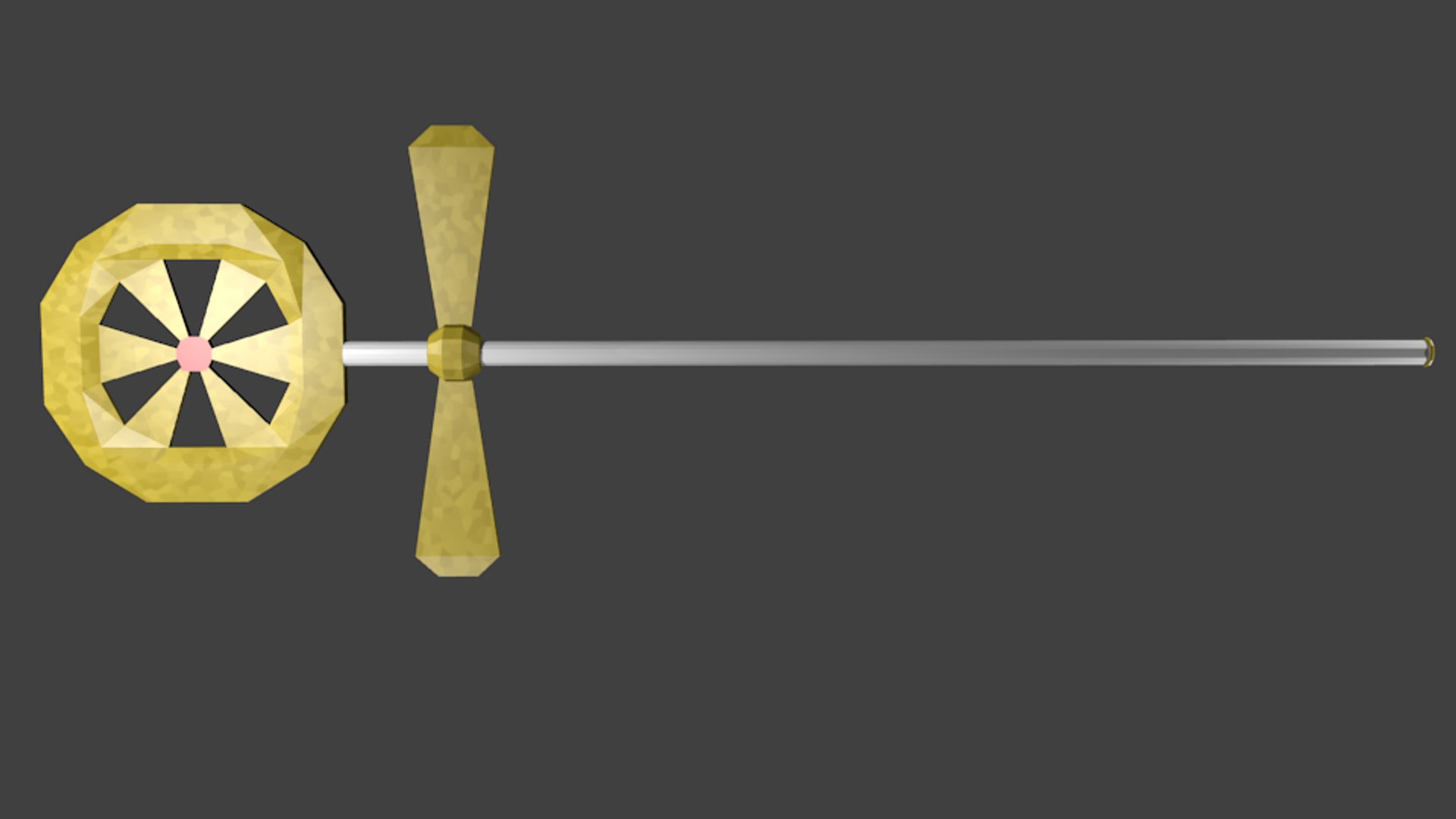 3d Model Holy Staff