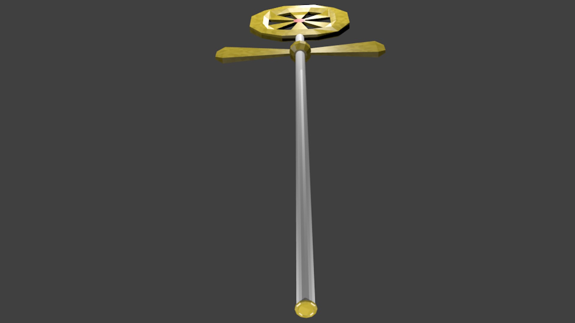 3d Model Holy Staff