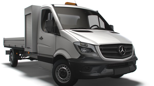 modelo 3d Mercedes Benz Sprinter Single Cab Tipper Toolpod 2018 ...