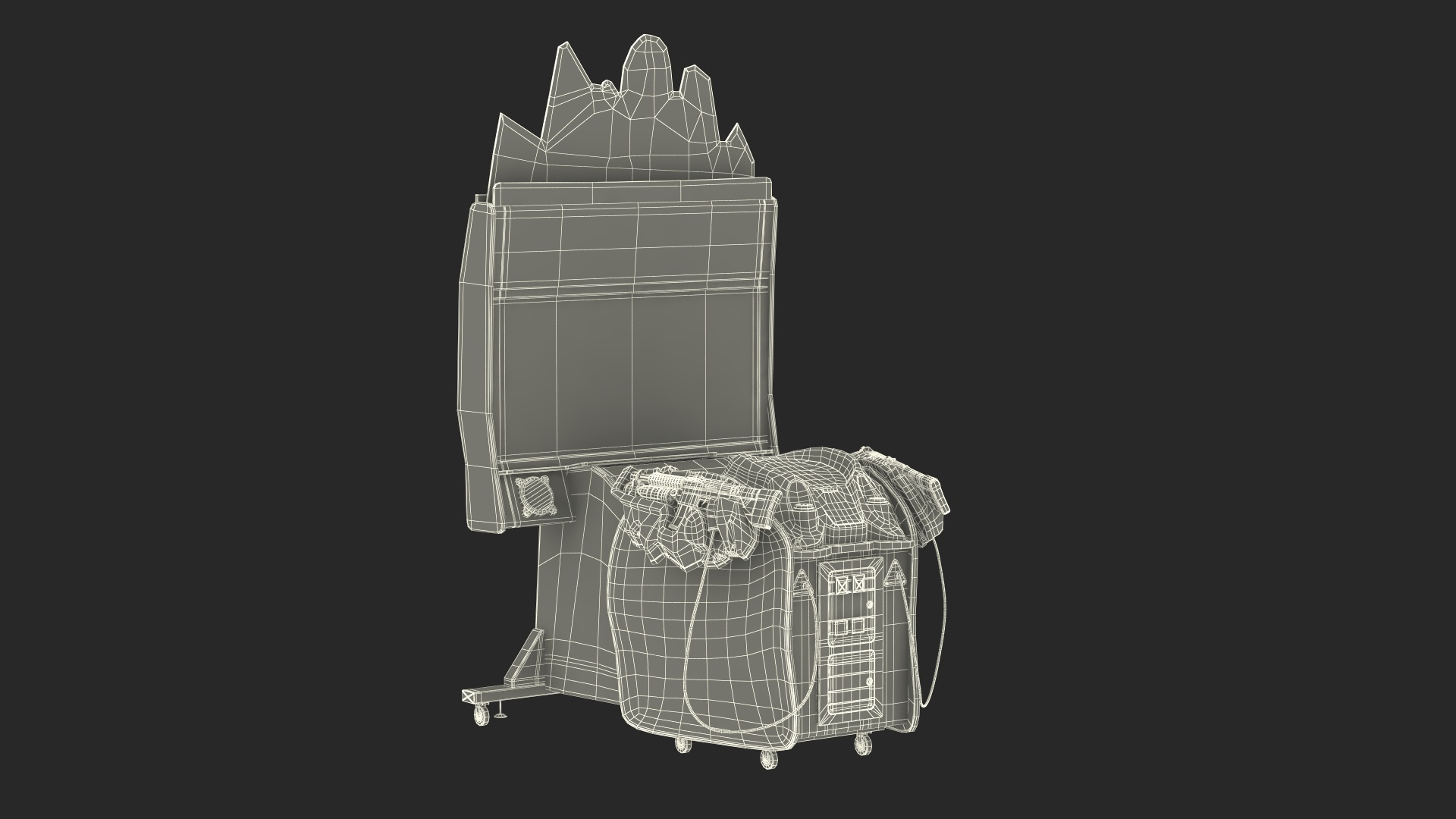 3D Aliens Armageddon Arcade Shooting Game On State model - TurboSquid ...