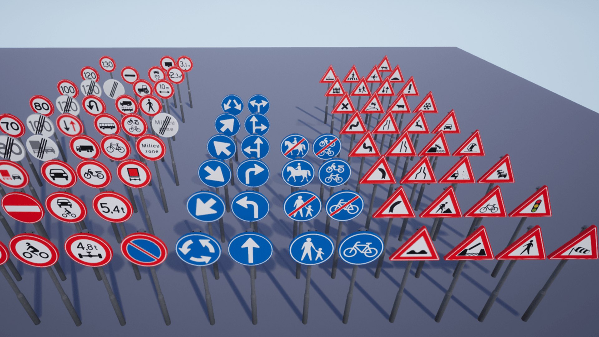 Dutch Traffic Signs 3D Model - TurboSquid 1323707