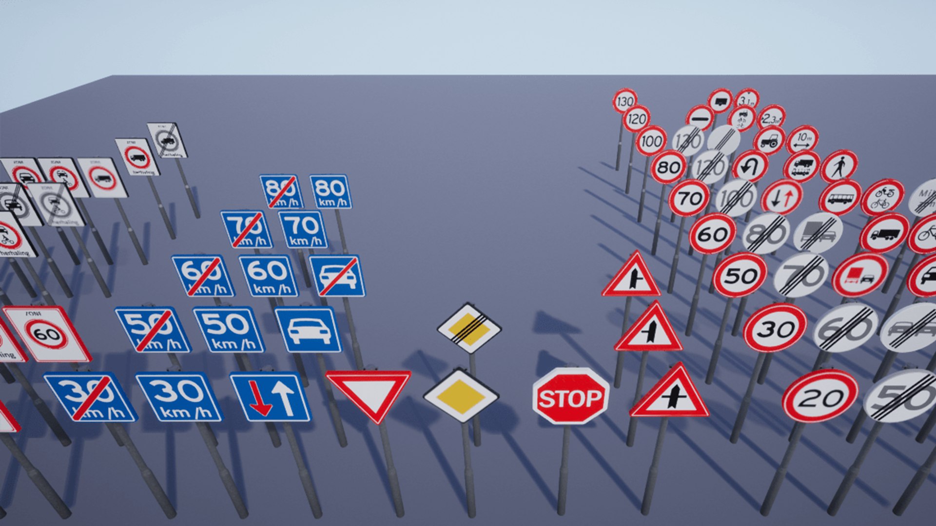 Dutch Traffic Signs 3D Model - TurboSquid 1323707