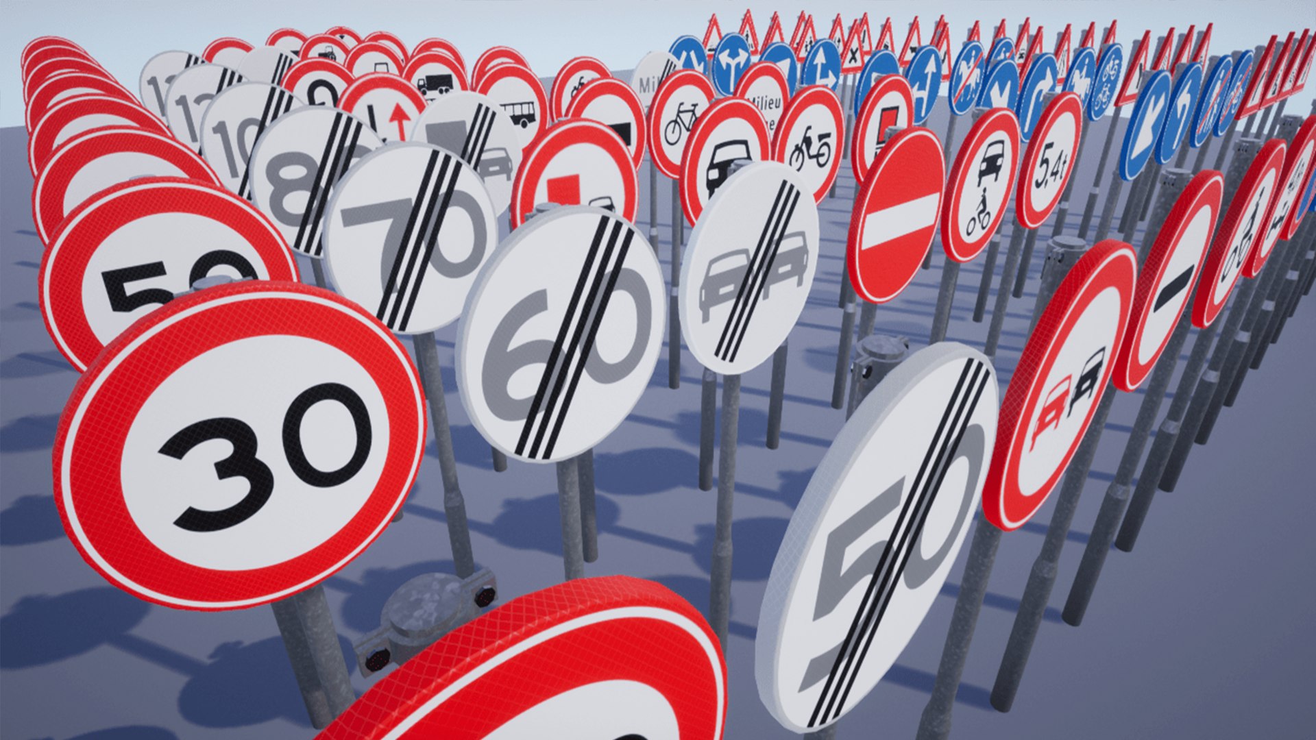 Dutch Traffic Signs 3D Model - TurboSquid 1323707