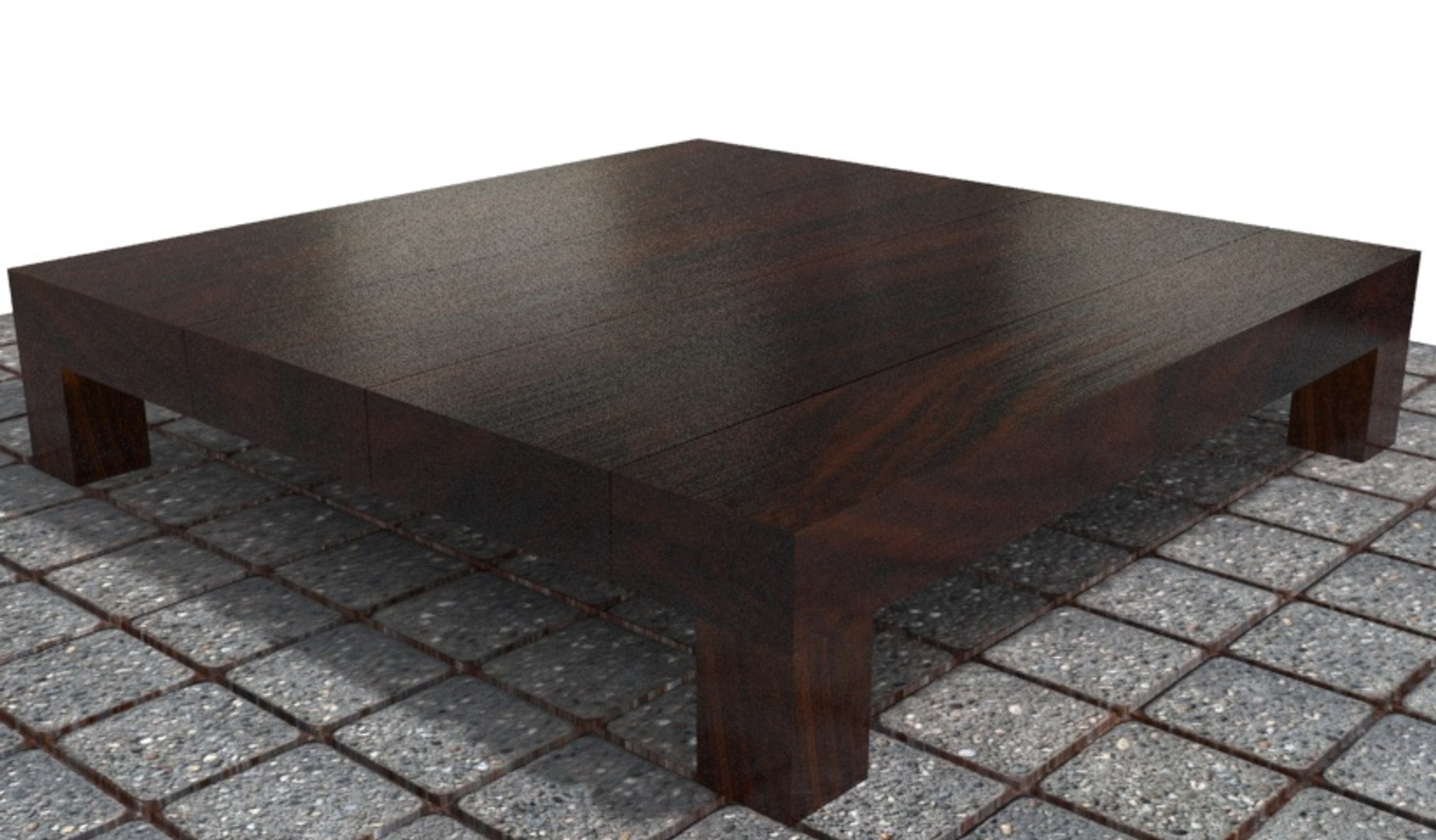3d model wood table