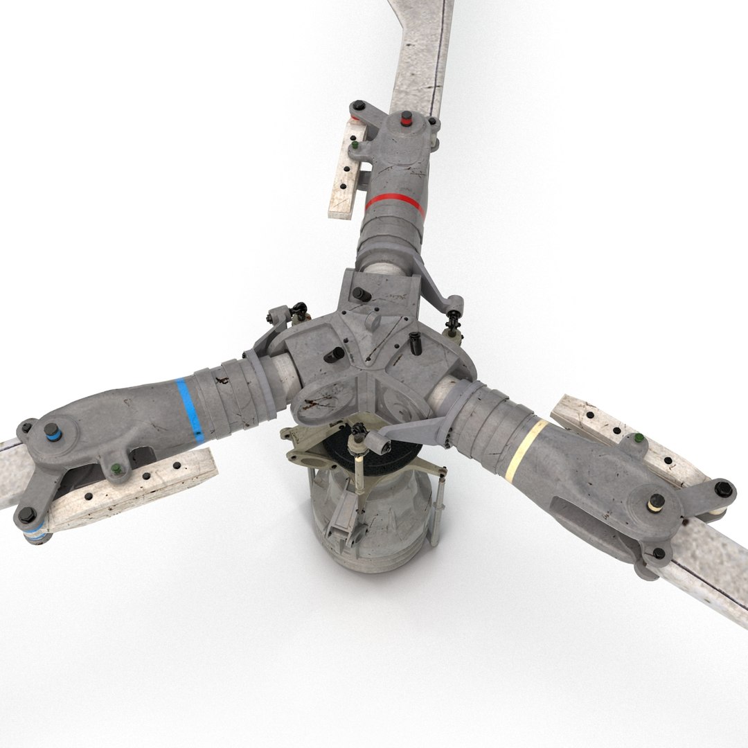 Helicopter Main Rotor 3d Model