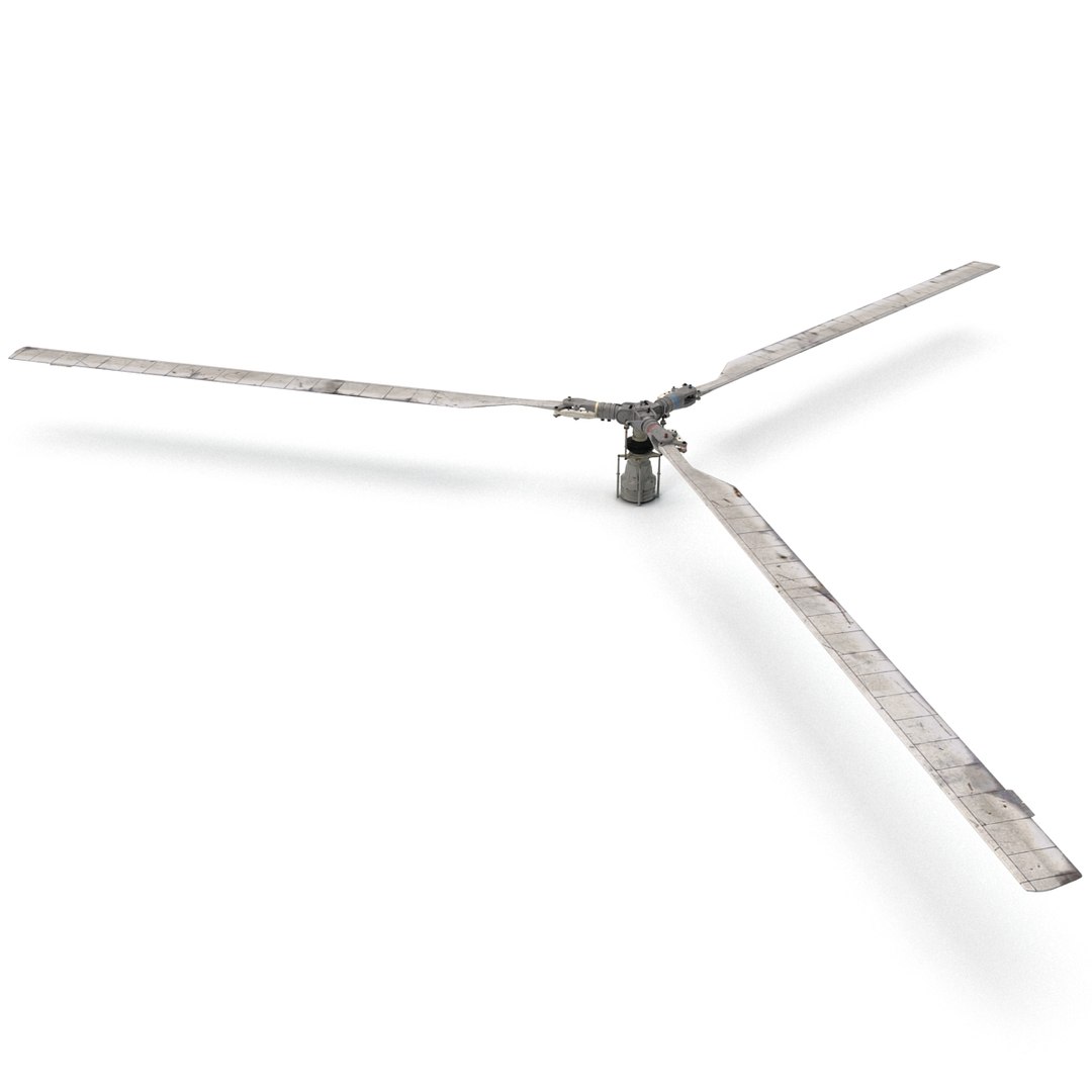 Helicopter Main Rotor 3d Model