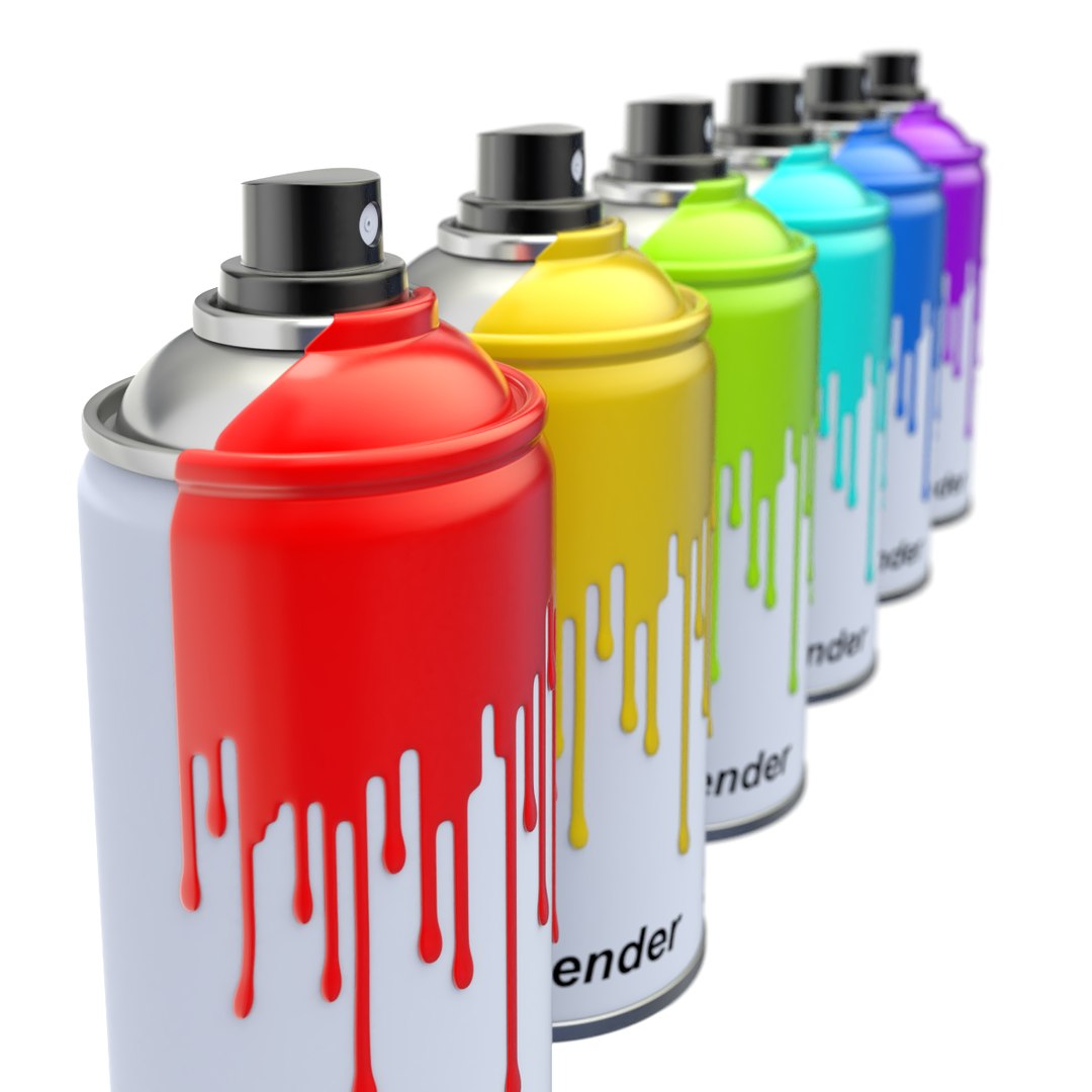 Container paint spray 3D model - TurboSquid 1324576