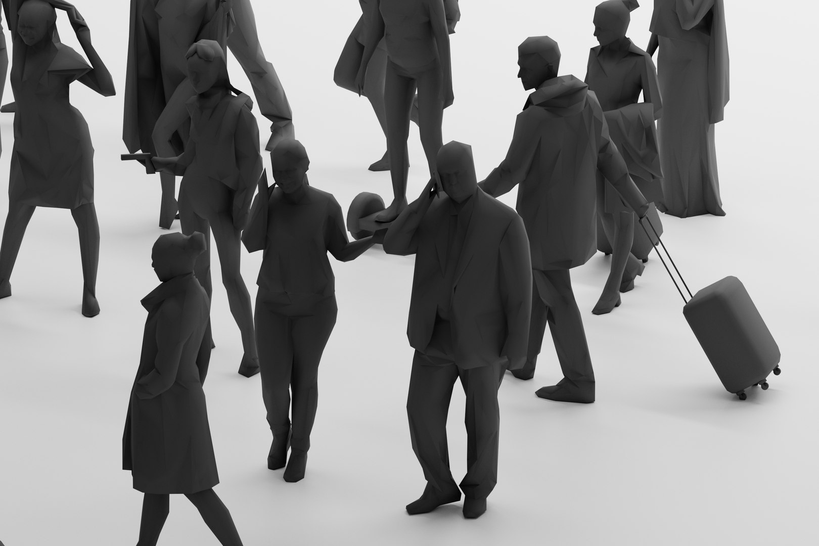 Low Poly People Pack - 30 3D Model - TurboSquid 2117274