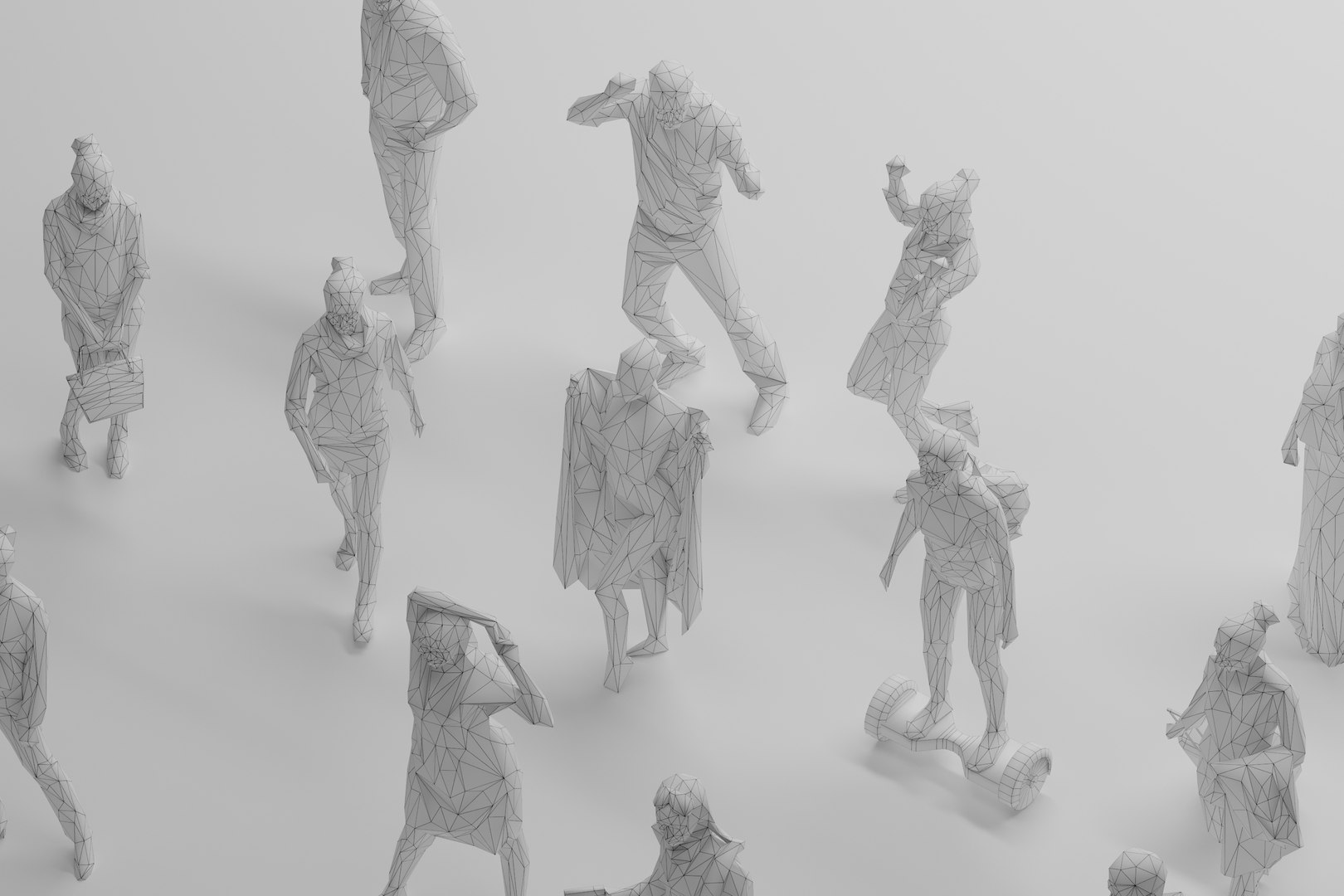 Low Poly People Pack - 30 3D Model - TurboSquid 2117274